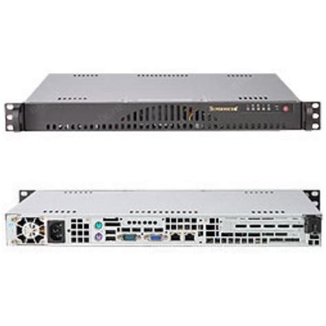 Серверный корпус 1U Supermicro SuperChassis CSE-512L-200B ATX 200 Вт ...