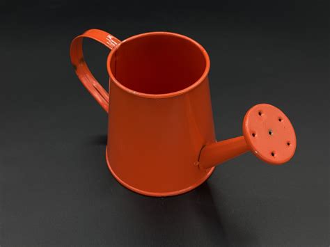 Декоративна поливалка садова металева для квітів Колір оранжевий 74х72х55мм купить с доставкой