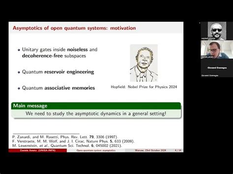 Free Video Open Quantum System Asymptotics A Guided Tour From Centrum Fizyki Teoretycznej Pan