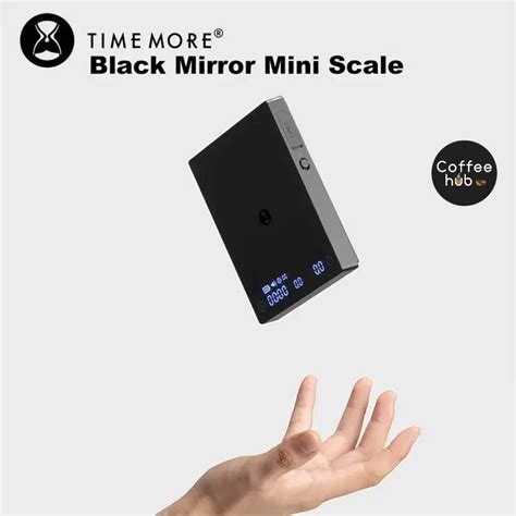 Ready Stocktimemore Black Mirror Mini Coffee Electronic Scale Smart