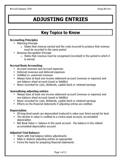 Adjusting Entries Practice Pdf Debits And Credits Deferral