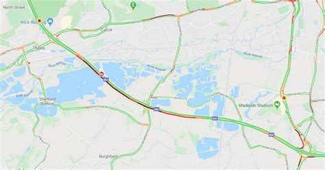 Live As M4 Crash Causes Queues Near Reading Berkshire Live