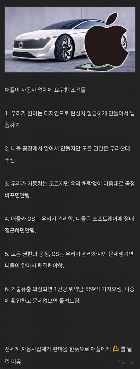 애플카가 망할 수 밖에 없었던 이유 인스티즈instiz 이슈 카테고리