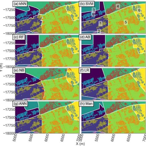 Domain Boundary Delineated By Various Algorithms A K Nearest