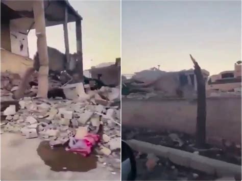 شاهد دمار واسع في البقاع اللبناني جراء القصف الإسرائيلي على أهداف