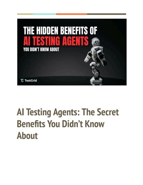 Ai Testing Agents Transforming Qa Efficiency Like Never Before Pdf