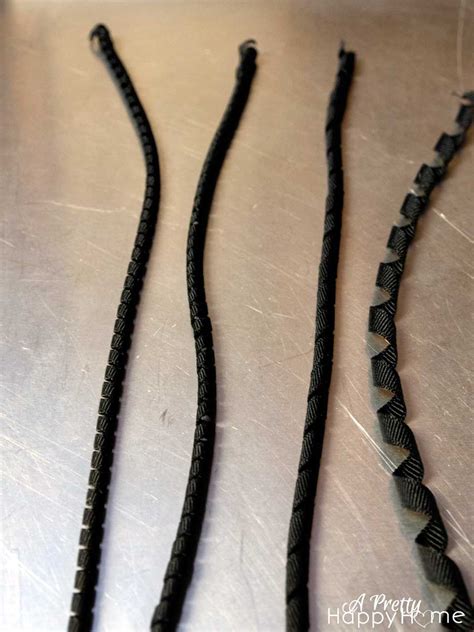 How To Curl Fabric Ribbon Corkscrew Ribbon A Pretty Happy Home