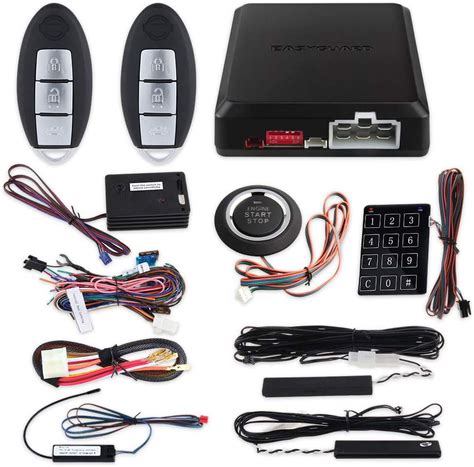 EASYGUARD EC002 NI NS FSK Technology Rolling Smart Key Pke Car Security Alarm System With
