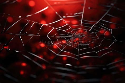The Spider Web With Water Drops Close Up Ai Generated Stock Illustration Illustration Of