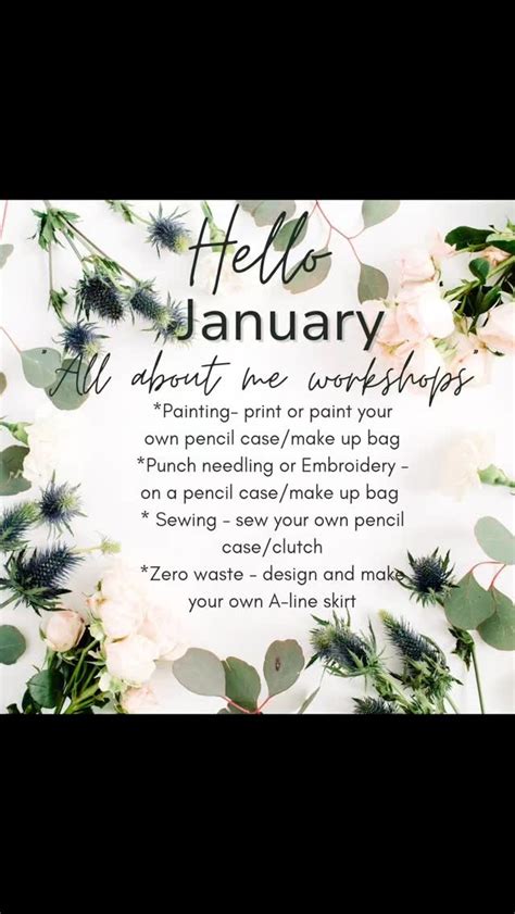Hello January 👋 Save This Post For Later New Workshops Loaded On