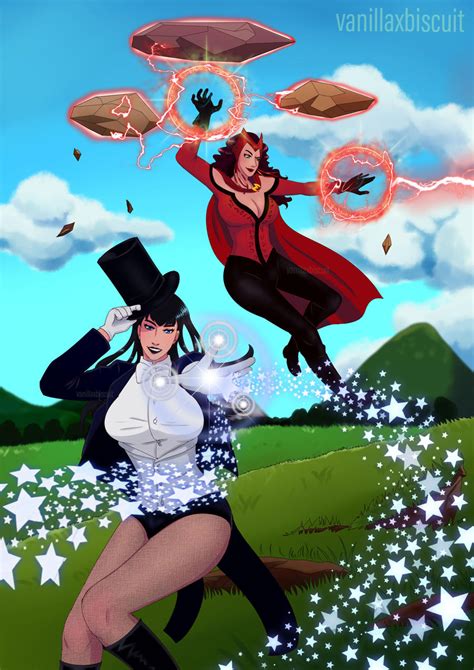 Scarlet Witch X Zatanna Magic By Vanillaxbiscuit On Deviantart