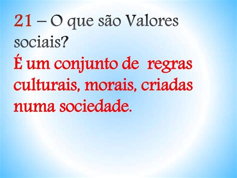 O Que São Valores Sociais Braincp