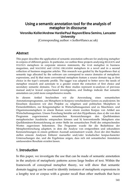 pdf using a semantic annotation tool for the analysis of metaphor in