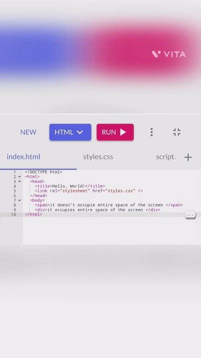 Difference Between Div Andspan In Html ️ Html Css Youtube