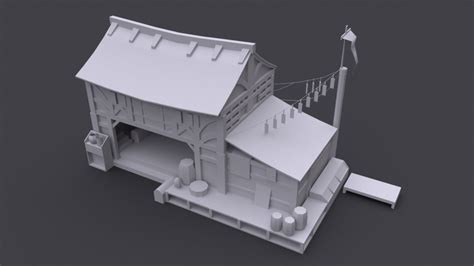 Low Poly Model R Maya