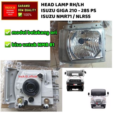 Jual Headlamp Asst Lampu Depan Besar Atau Head Lamp Isuzu Giga Elf Nmr Nlr Rh Atau Lh L