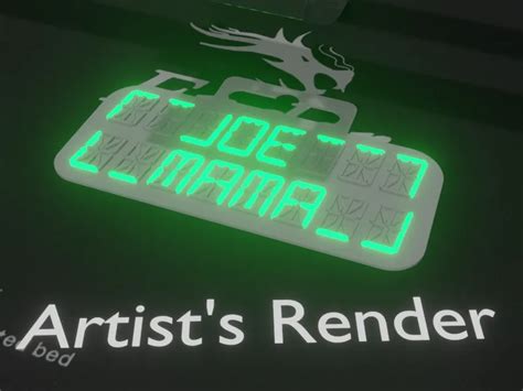 14 Segment Display Name Tag By Randomblock1 Makerworld