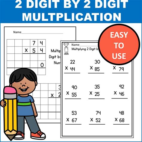 2 Digit By 2 Digit Multiplication Worksheets Made By Teachers