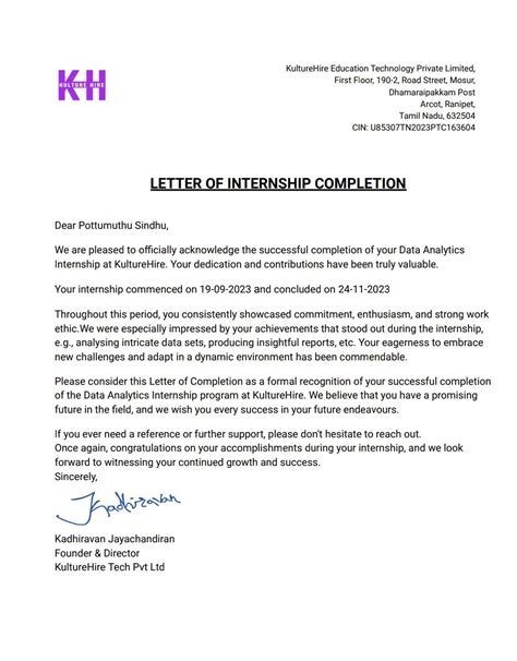 Pottumuthu Sindhu On Linkedin Dataanalyst Kulturehire Internship