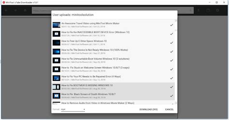 Minitool Youtube Downloader