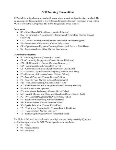 pdf sop naming conventions albemarle county public … · sop naming
