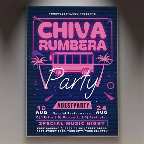 Download Chiva Rumbera Flyer Psd Template Exclusiveflyer