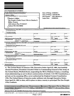 Fillable Online Fortress Wa UCC Filing Detail Fortress Wa Fax Email