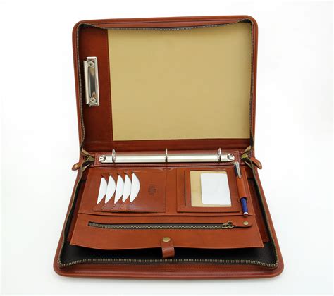 Leather Organizer Personalized Leather Portfolio Men Leather Document