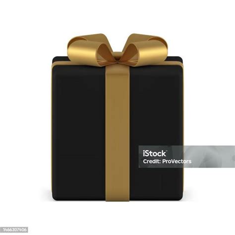 검은 선물 상자 황금 활 리본 축제 선물 놀람 3d 아이콘 현실적인 벡터 일러스트 레이 션 3차원 형태에 대한 스톡 벡터 아트 및 기타 이미지 3차원 형태 검은색