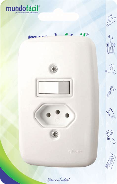 Interruptor C Placa Bca Mundo Fácil