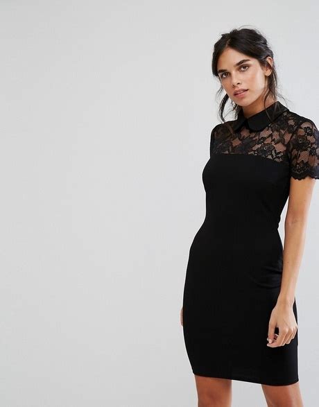 Robe fourreau noire dentelle Beauté et mode
