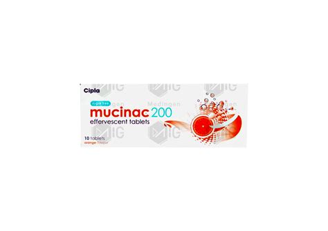 Mucinac 200mg Tablet View Uses Side Effects Price And Substitutes