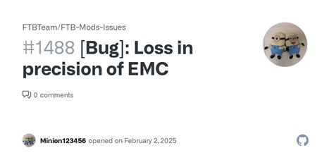 Bug Loss In Precision Of Emc · Issue 1488 · Ftbteamftb Mods Issues