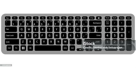 Keyboard Komputer Dengan Ilustrasi Vektor Angka Ilustrasi Stok Unduh