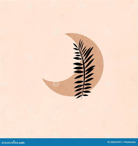Printable Trendy Botanical Card Use For Cover Wallpaper Wall Art