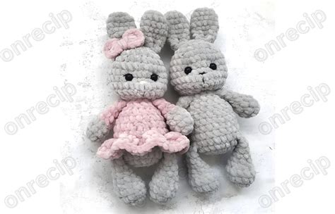 Crochet Plush Bunny Amigurumi Onrecip