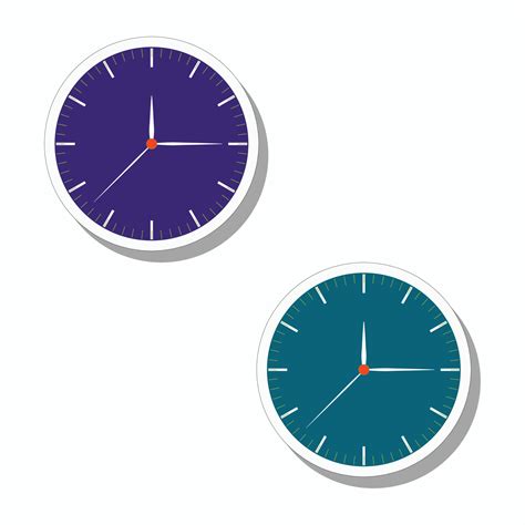 Clock Icon In Flat Style Timer On Color Background Vector Design Element 23171804 Vector Art
