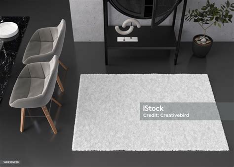 카펫 모형 현대적인 스타일의 인테리어 평면도 카펫이나 러그 디자인을 위한 공간 현대 템플릿입니다 3d 렌더링 0명에 대한 스톡 사진 및 기타 이미지 Istock