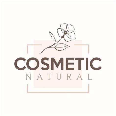 Premium Vector Natural Cosmetics Logo Design In A Minimal Style