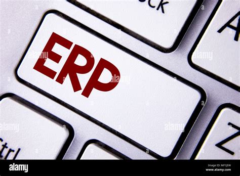 Word Writing Text Erp Business Concept For Enterprise Resource