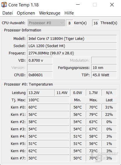 Core Temp Download ComputerBase