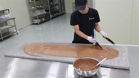 수제 초콜릿 대리석 템퍼링 영상입니다 네이버 Tv