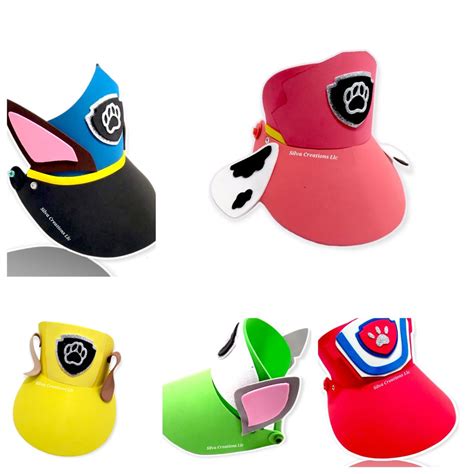 Paw Patrol Themed Hat Visor Silva Creations Llc