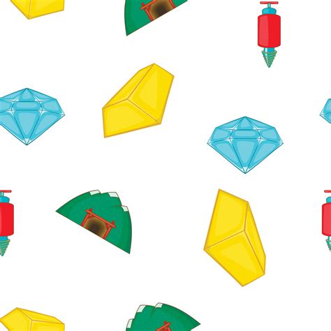 Mining Pattern Cartoon Style 15014492 Vector Art At Vecteezy
