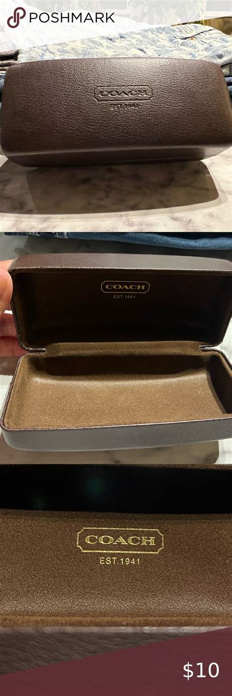 Coach Clamshell Case Brown Coach Clamshell Case