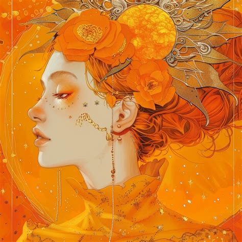There Is A Woman With A Flower In Her Hair Generative Ai Premium Ai