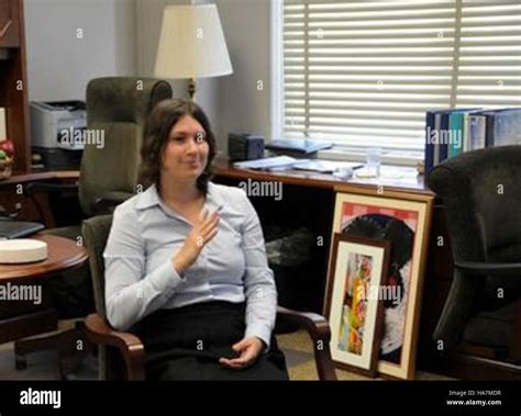 Maya Ariel Uses Sign Language To Communicate Demonstrating The