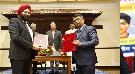 नेपाल र भारतबीच चारवटा सम्झौतामा हस्ताक्षर