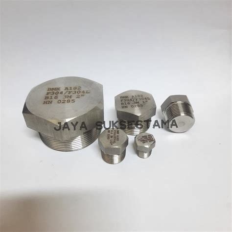 Jual Hex Plug Class 3000 Stainless Ss 304 Drat Npt 14 Inch Plug 3000