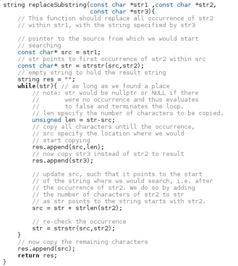 Write A Function Named Replacesubstring The Function Should Quizlet